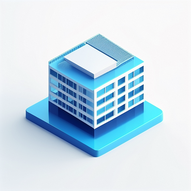 link A building icon, isometric 3d, transparent technology sense ...