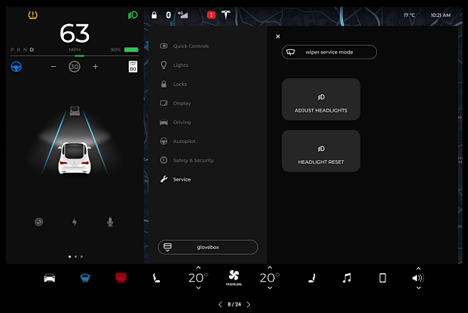 Tesla-Model-3特斯拉UI界面设计