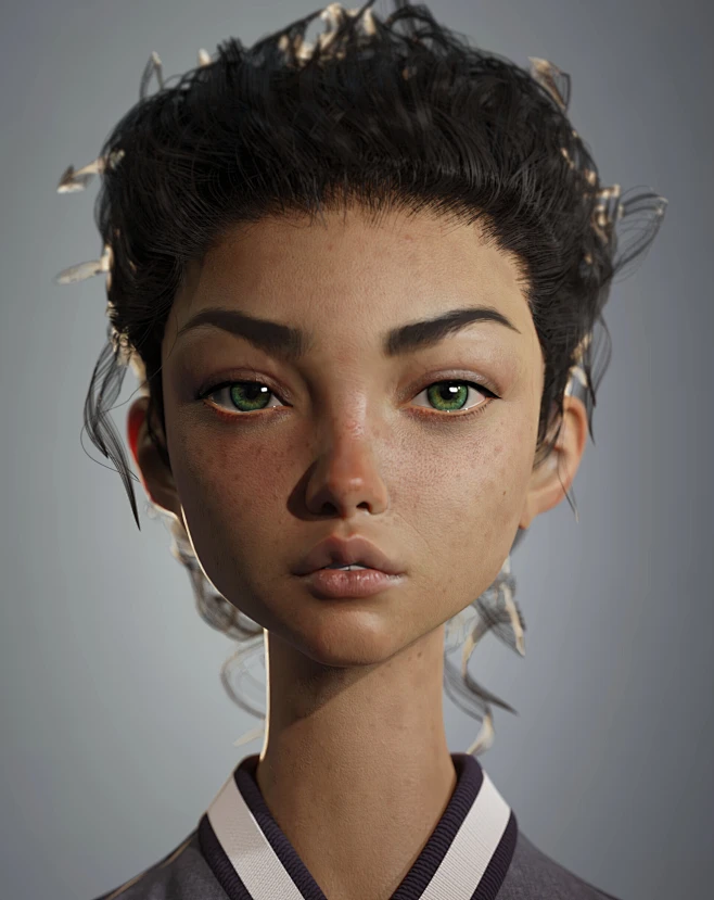 Semi realism Potrait-花瓣网