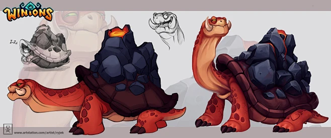 Lava Turtle Boss-花瓣网