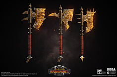Total War: Warhammer-花瓣网|陪你做生活的设计师 | khorne-rendersv2-axes
