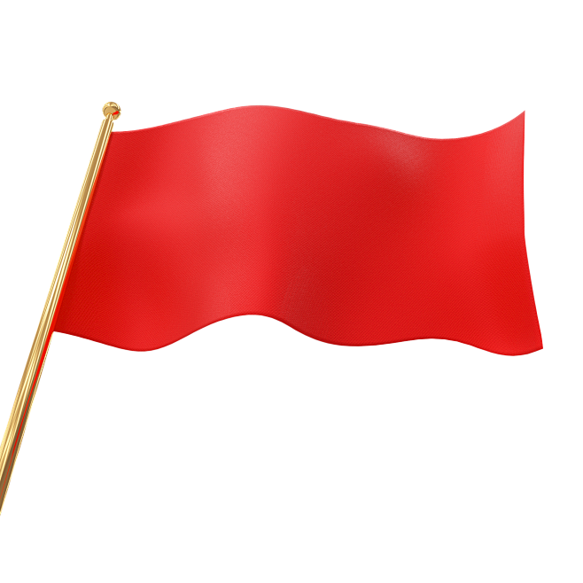 C4D流动红旗免抠模型素材