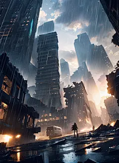 末日废墟插图图片大全-末日废墟插图高清好看的图片--花瓣草莓vivi的画板