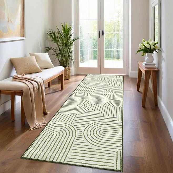 Amazon.com: ROYHOME Modern Rug 2x6 Runners for Hallways, Abstract ...