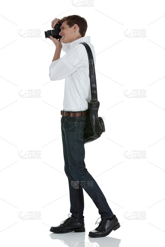 相机,男人,摄影师,影棚拍摄,全身像,侧面视角,侧面像,人,男性,拍照