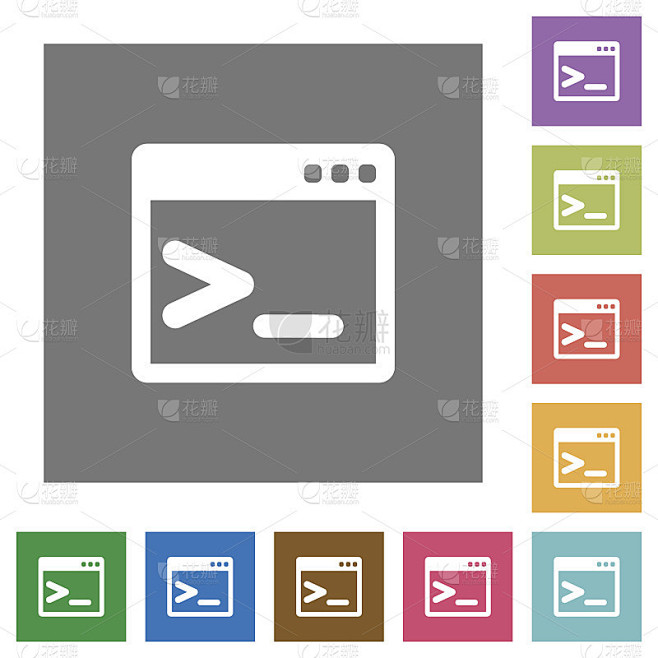 命令提示符方形平面图标