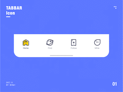 Tabbar Icon-花瓣网