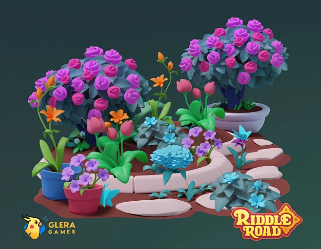 3D Items for mini games. For the project Riddle Road-花瓣网