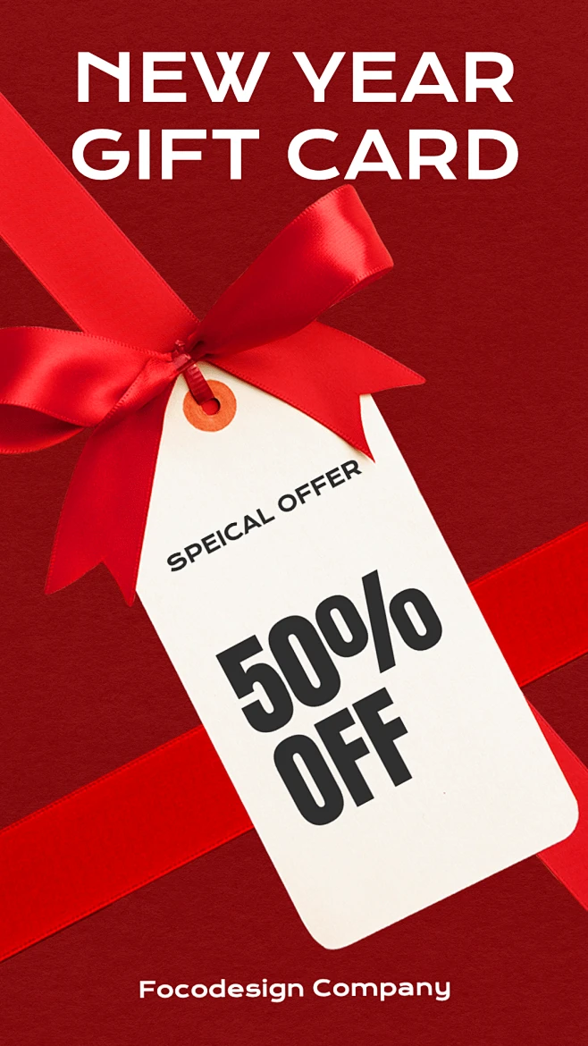 New Year Gift Cards Promotion Template Promotion Poster Instagram Story ...