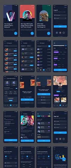 NFTX - NFT Market App UI Kit Figma IOS UI Kit, #Market, #SPONSORED, #App, #UI, #Kit, #ad-花瓣网