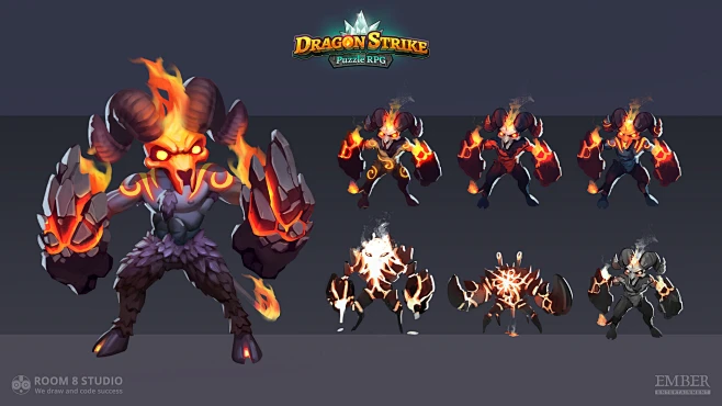 Dragon Strike | Red Enemies, ROOM 8 STUDIO : The mighty dragon army is ...