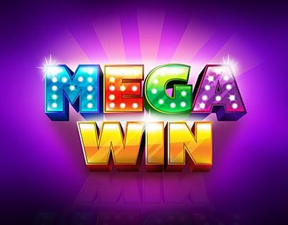Design and illustration of Bonus, Free Spin, Mega win, Big win texts ...