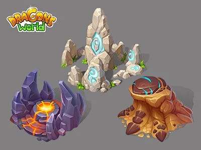 Dragons' World by Social Quantum on Dribbble-花瓣网