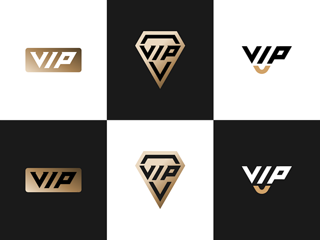 VIP logo设计