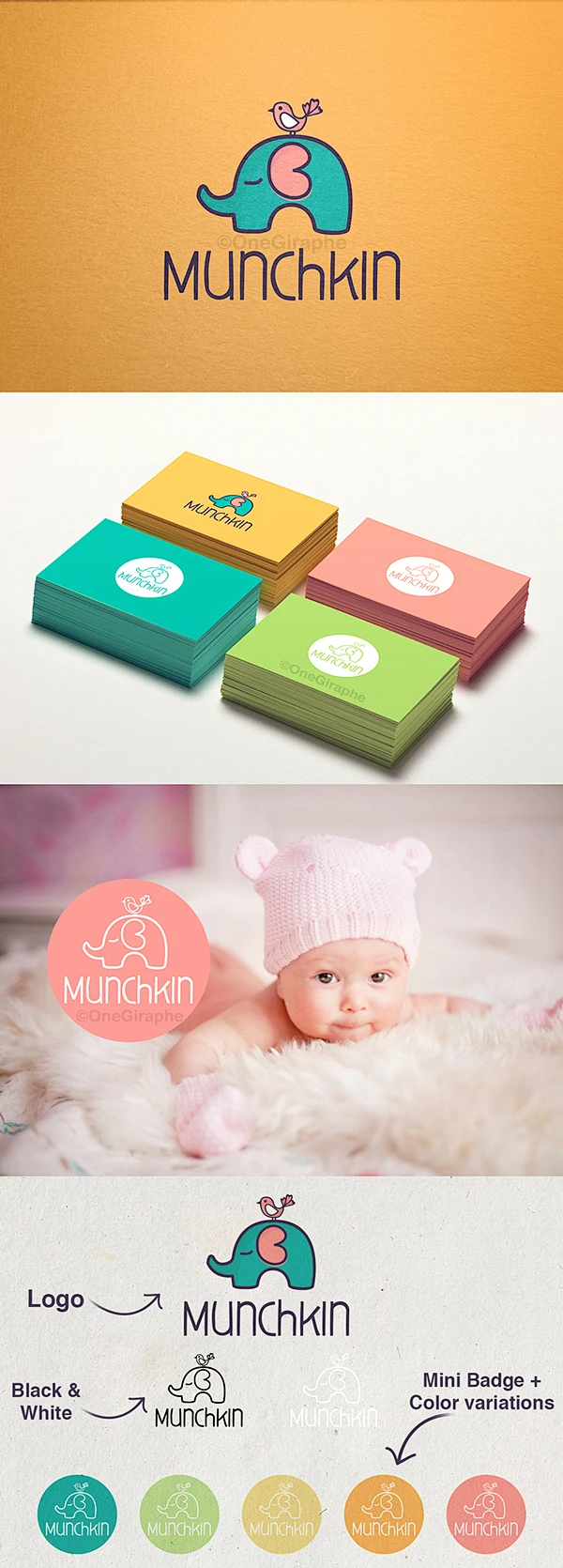 Munchkin - Logo for Sale! www.One-Giraphe.com : Branding for Sale! Logo ...