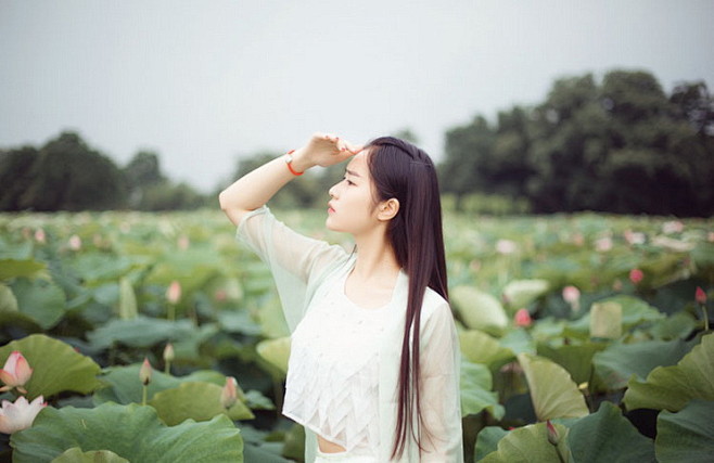 Tpimage套图荷塘静逸少女清纯 Tpimage套图写真_四季图片