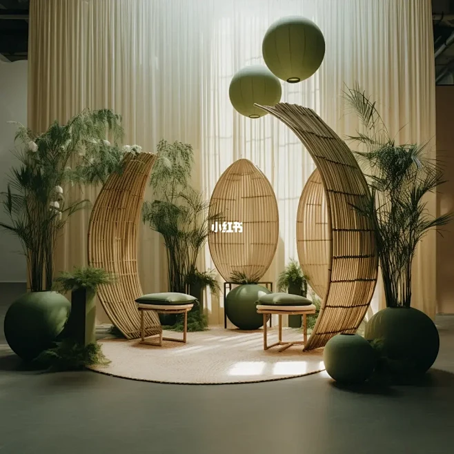 美陈灵感分享|中式氛围搭配-花瓣网