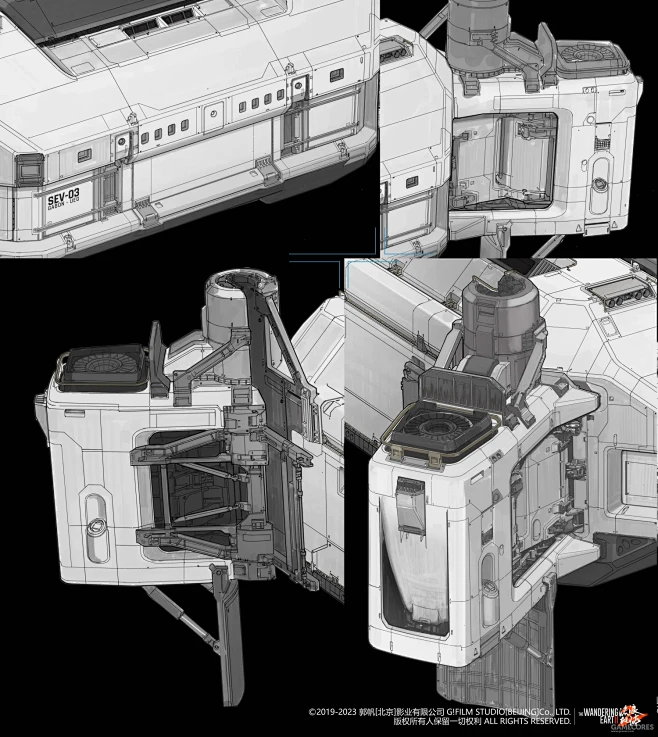 独家揭秘：电影《流浪地球2》超详细美术设定“太空电梯”篇 机核 GCORES (31)-花瓣网