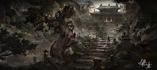 黑神话：悟空/Black Myth: Wukong/黄花观-观门( Temple of Yellow Flowers-Temple Entrance)
