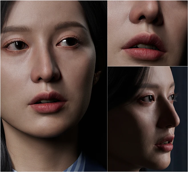 Kim Ji-won 3D Portrait-花瓣网