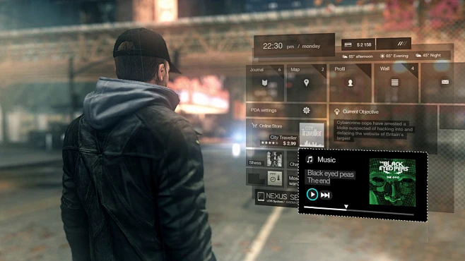 WATCH_DOGS UI/UX-花瓣网