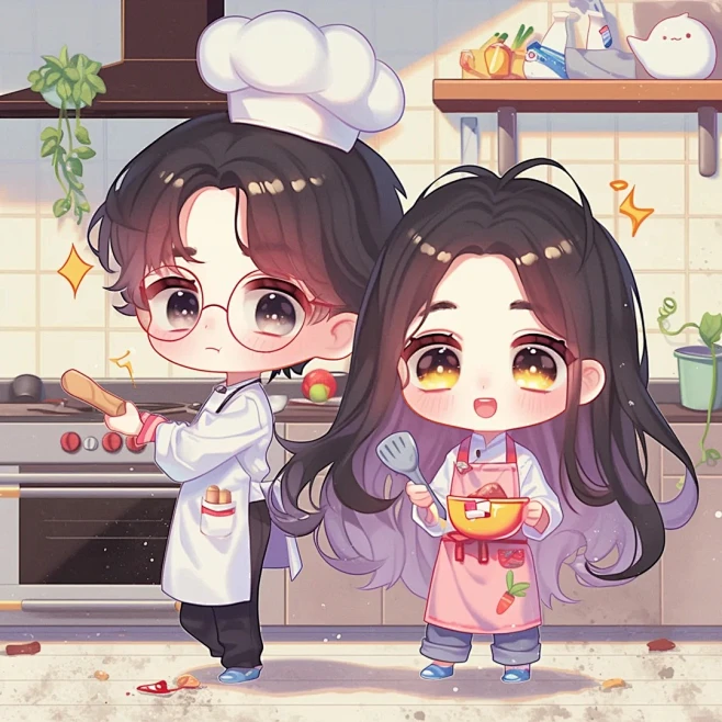 Q版厨师小人-更多类型图片 持续更新中……@独角兽封面设计 淘宝可下单 (7)图片_Q版现代人物图片素材-花瓣网