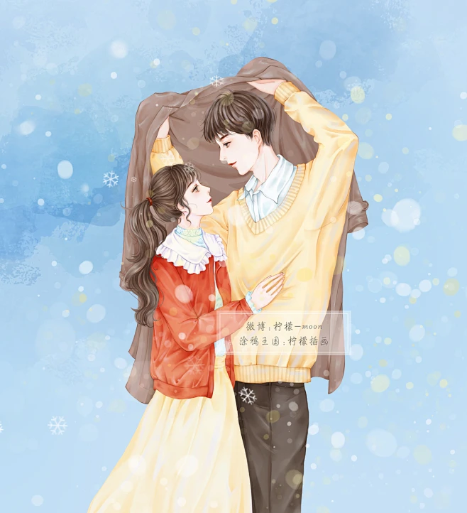 雪夜～～_柠檬-moon__插画师作品_涂鸦王国gracg.com-花瓣网