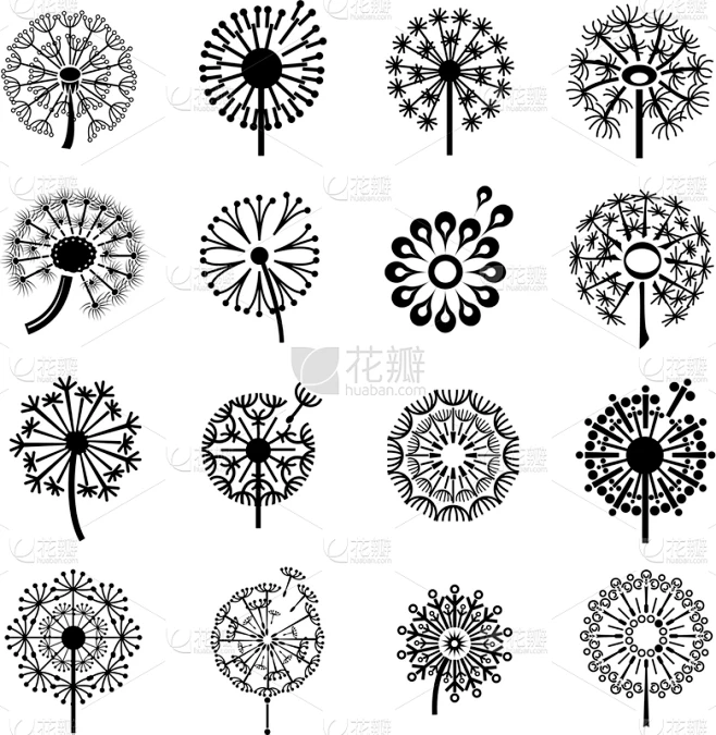 蒲公英,品牌名称,简单,计算机图标,生物学,风,自然美,数码图形,布置,花素材-花瓣网