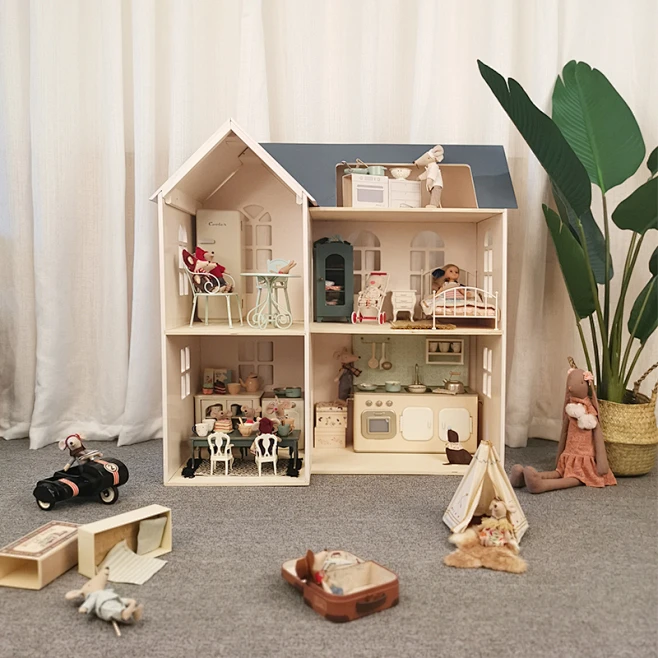 过家家娃娃屋儿童房女孩玩具收纳柜OB11芭比BJD6分12分dollhouse-淘宝网-花瓣网