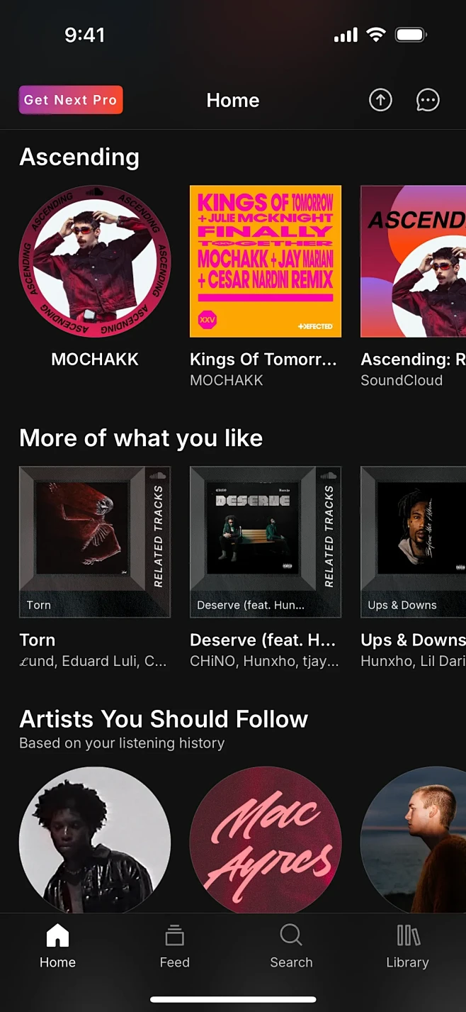 SoundCloud screen-花瓣网