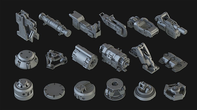 Hard Surface Kitbash Pack 01