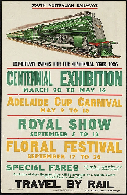 Travel by rail. Important events for the centennial year 1936-花瓣网