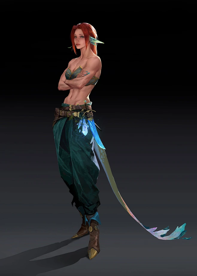 Demi-human Tree Lizard Girl Ailbheara-花瓣网