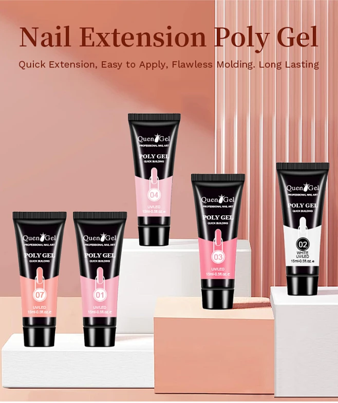 Nail Extension Gel Poly Acrylic Gel Set Kit 120 Colors Oem Custom Logo ...