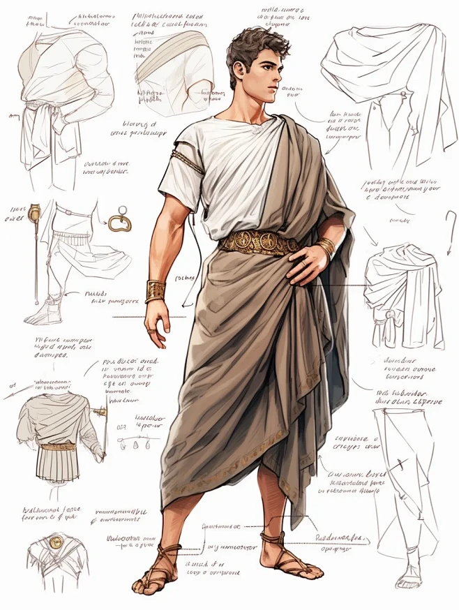 AI 服设| Ancient Roman Fashion