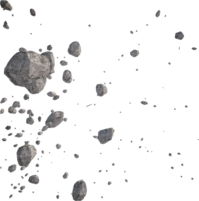 飞溅碎石-花瓣网