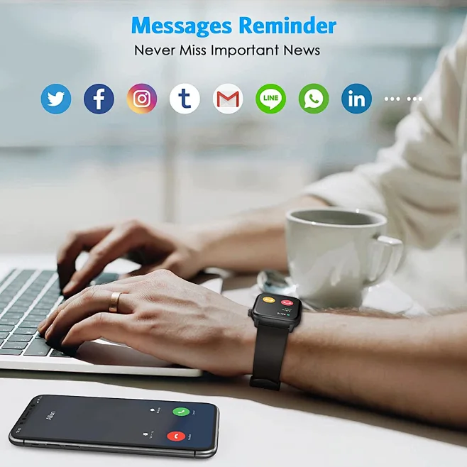 Amazon.com: Smart Watch, RIVERSONG 2022 Smart Watch for Android Phones ...