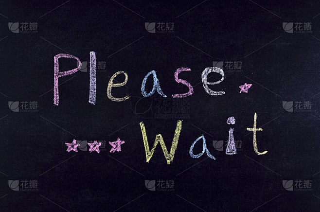 手写的“请稍等”