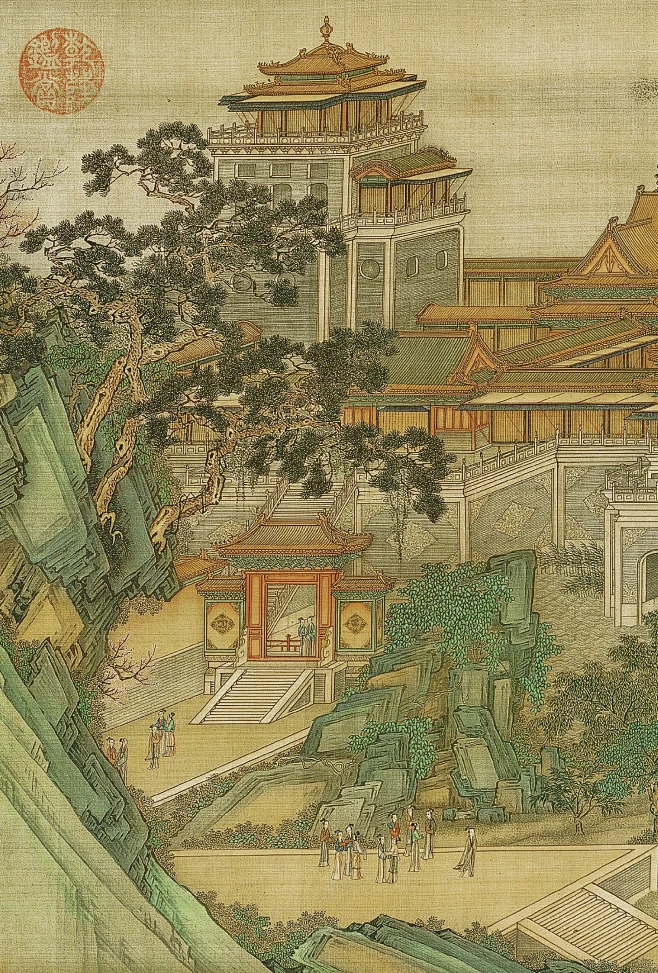 清院本《清明上河图》-花瓣网