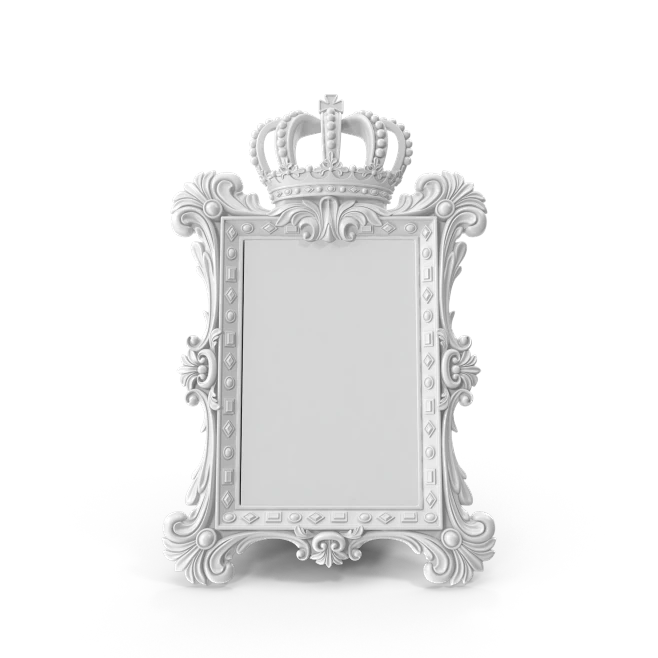 Baroque Photo Frame White.H01.2k-花瓣网
