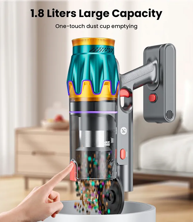 Amazon.com - KARDV Cordless Vacuum Cleaner, 580W 48KPA 70Mins Vacuum ...