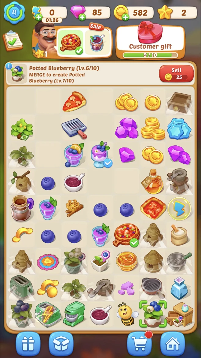 Gossip Cafe Merge-游戏截图-GAMEUI.NET-游戏UI/UX学习、交流、分享平台-花瓣网