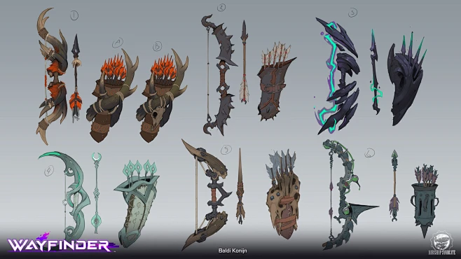 Wayfinder Weapon Concepts-花瓣网