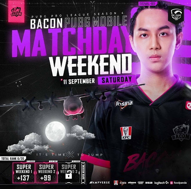Bacon Time X Pubg Mobile Pro League Season 4 on Behance (35)