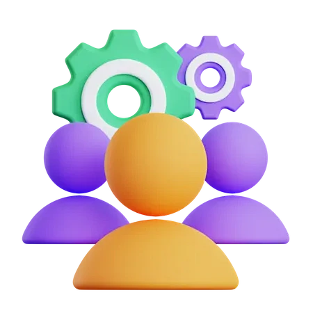 Team Management 3D Icon