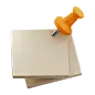 Sticky Note 3D Icon-花瓣网
