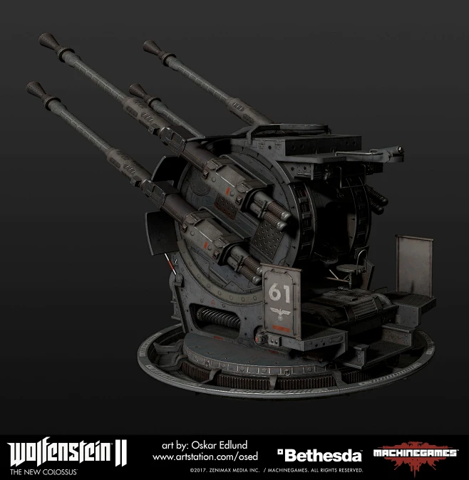 Wolfenstein 2: anti air turret, Oskar Edlund : I had the pleasure to ...