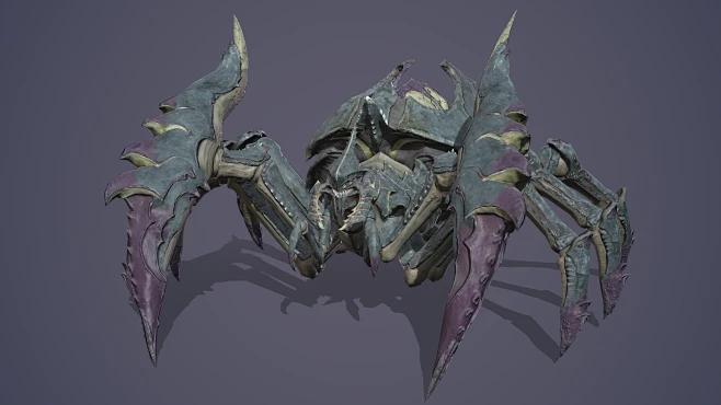 HIT2 蜘蛛女王 蝎子王 远古蜘蛛-怪物/生物模型-微元素 - Element3ds.com!-花瓣网