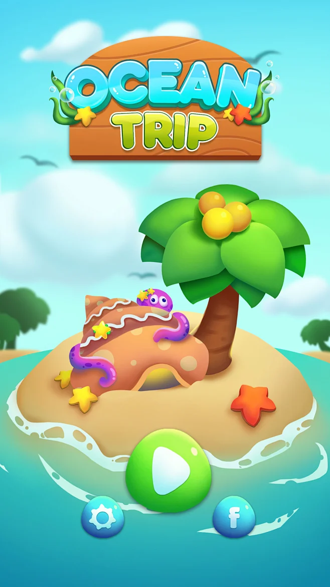 Ocean Trip - Casual Game UI-花瓣网