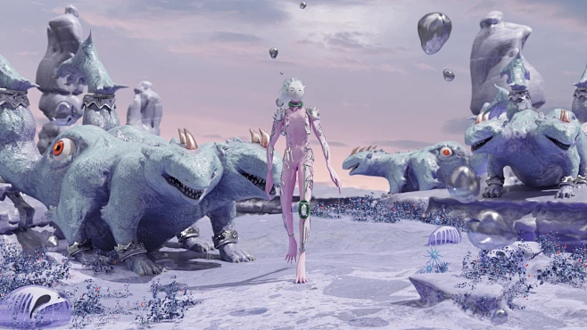 3D brand video CGI concept video creature fantasy Fashion fashion ...